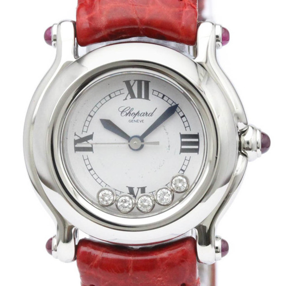 Chopard | Accessories | Chopardpolished Happy Sport Diamond Quartz Ladies Watch 2782452 Bf558284 ...